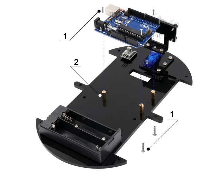 ชุดทดลองหุ่นยนต์แบบรถหลายฟังก์ชัน Multi Functional Smart Car Se Ed