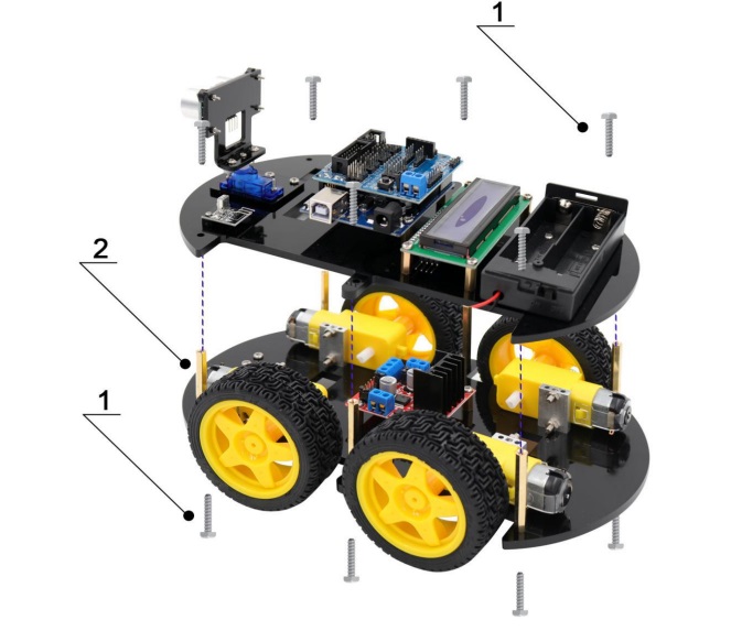 ชุดทดลองหุ่นยนต์แบบรถหลายฟังก์ชัน Multi Functional Smart Car Se Ed