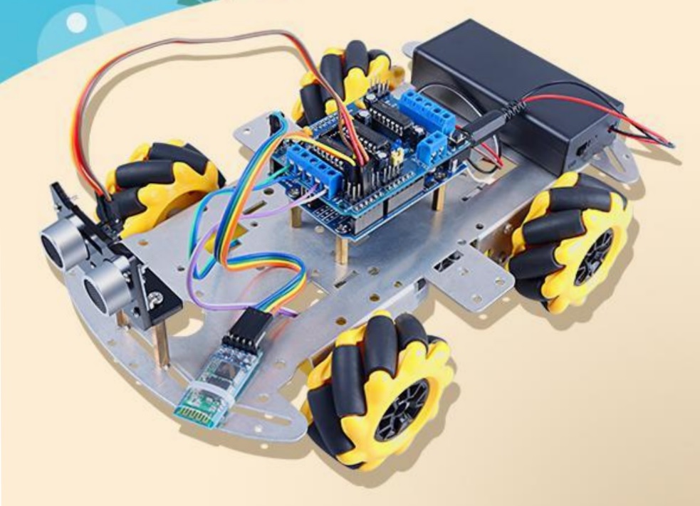 ชุดทดลองหุ่นยนต์รถอัจฉริยะ Stem Arduino เมคานัม 4wd Se Ed Stem Education