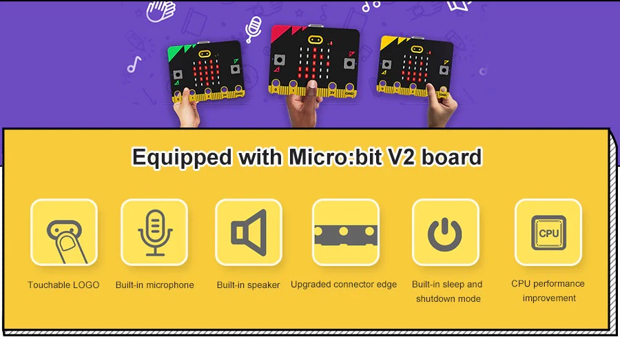 ชุดประกอบหุ่นยนต์ 16 แบบ ใช้งานร่วมกับบอร์ดควบคุม Bbc Microbit Se Ed